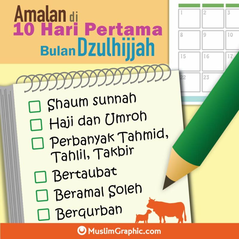Amalan-amalan Sunnah Di Bulan Dzulhijjah dan Keutamaannya